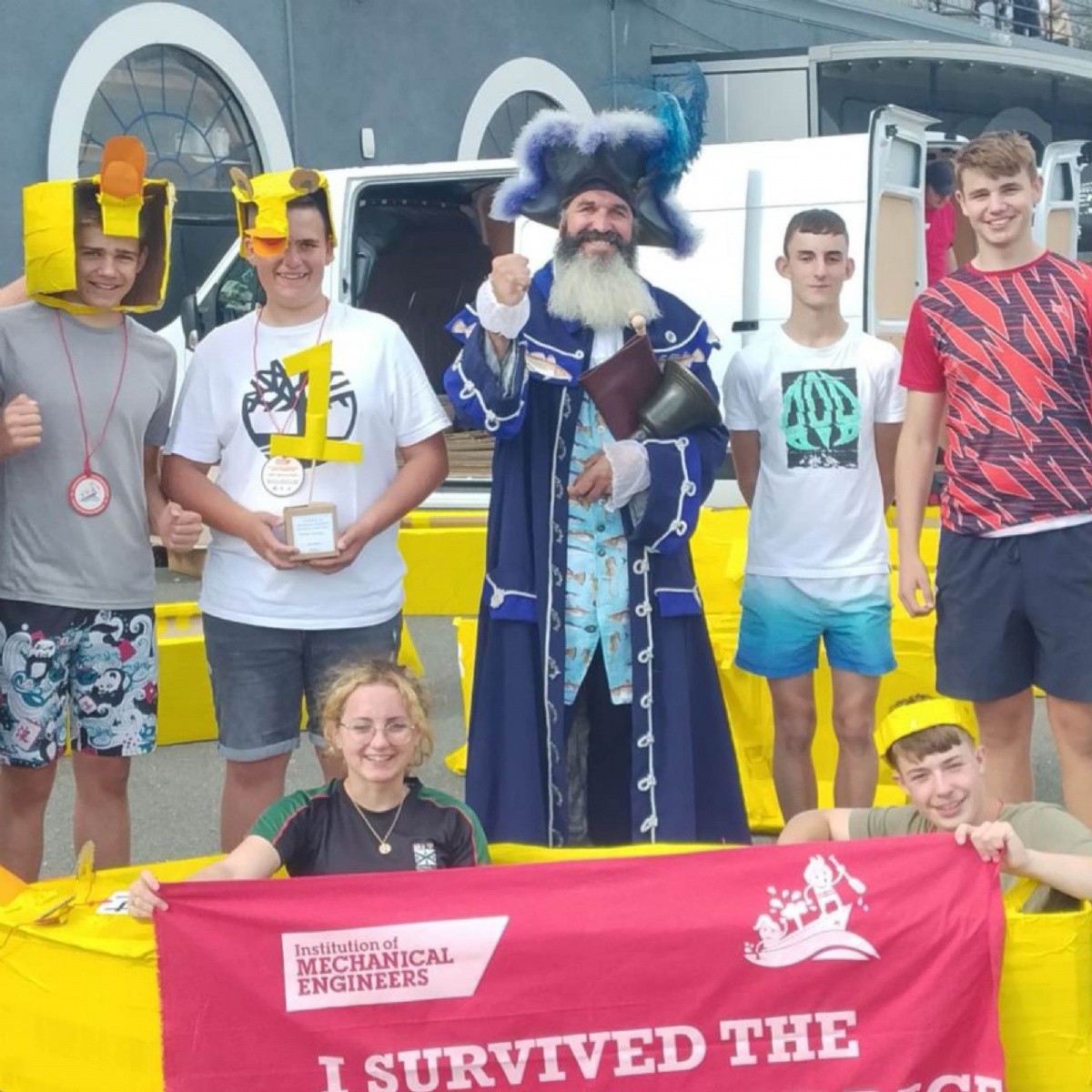 Stoke Damerel Community College - SDCC Cadets win cardboard boat race!